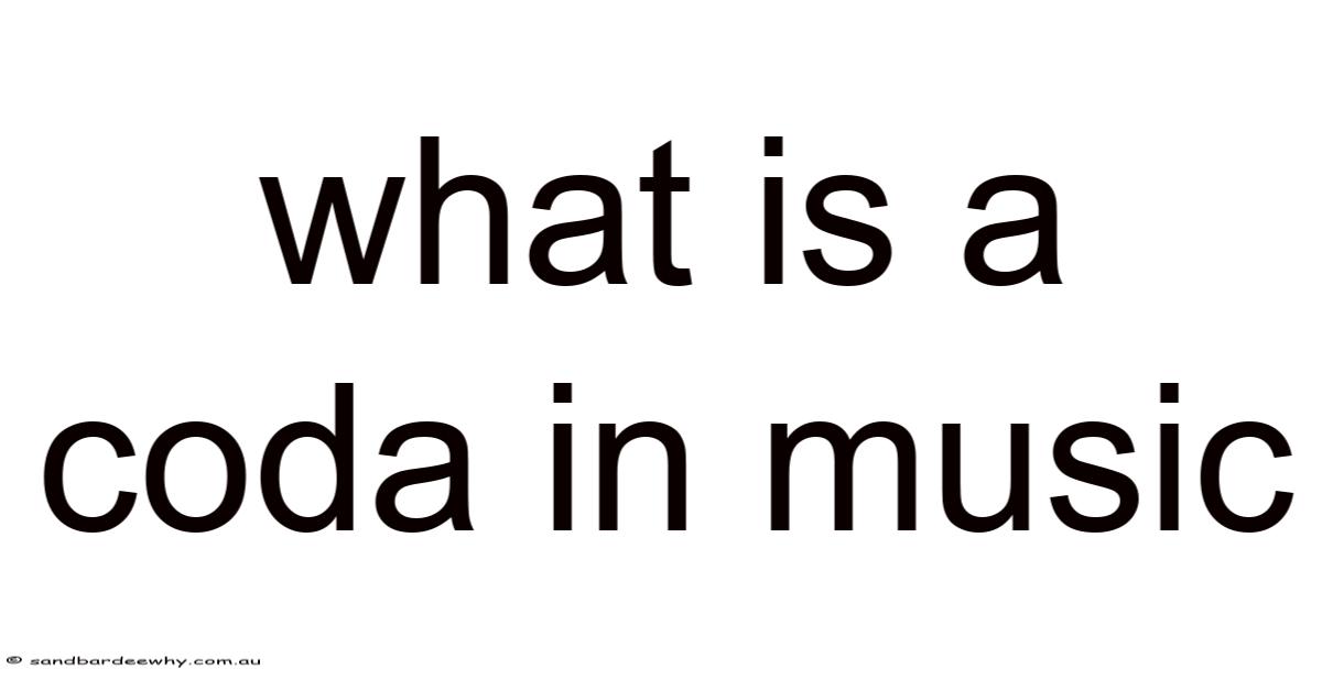 What Is A Coda In Music